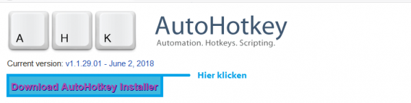 Autohotkey installation, documentation, setup, instruction, ahk German ...